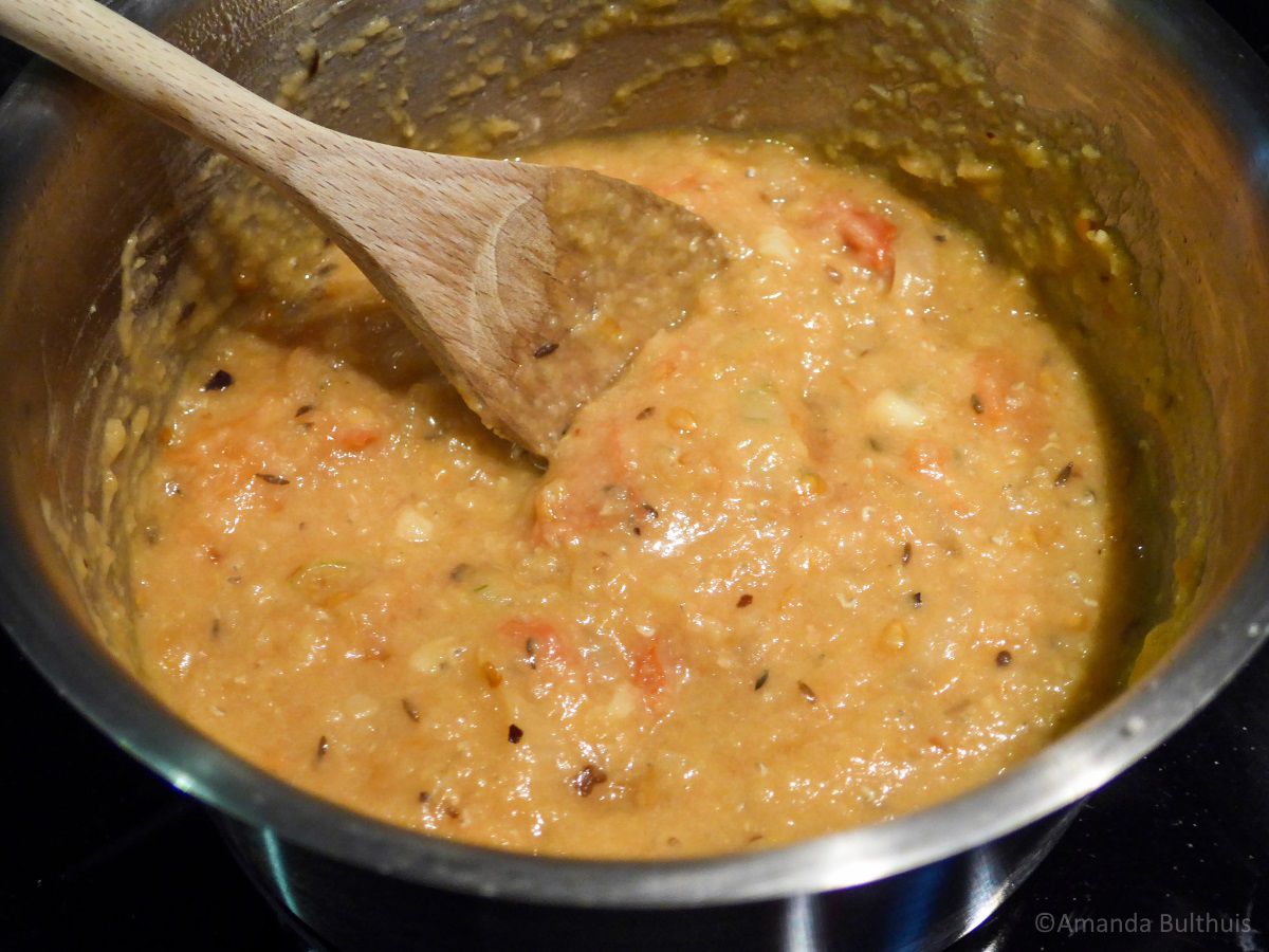 Indiase Dahl met rode linzen - Keukenneusje